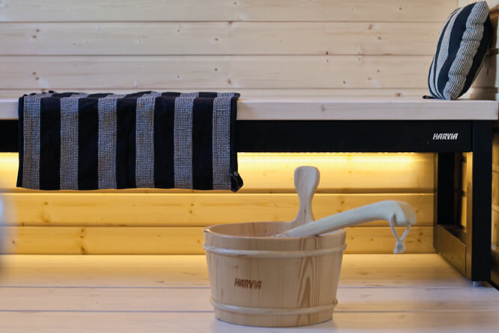 Intérieur Sauna Harvia Solide – Aqua Dream Mont-Blanc