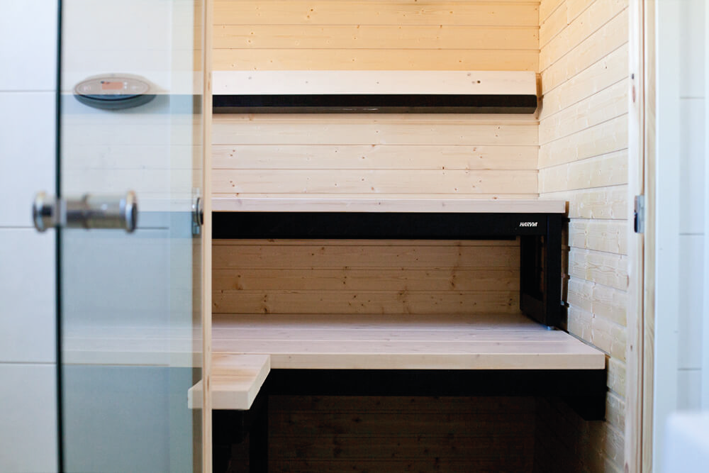 Intérieur Sauna Harvia Solide – Aqua Dream Mont-Blanc